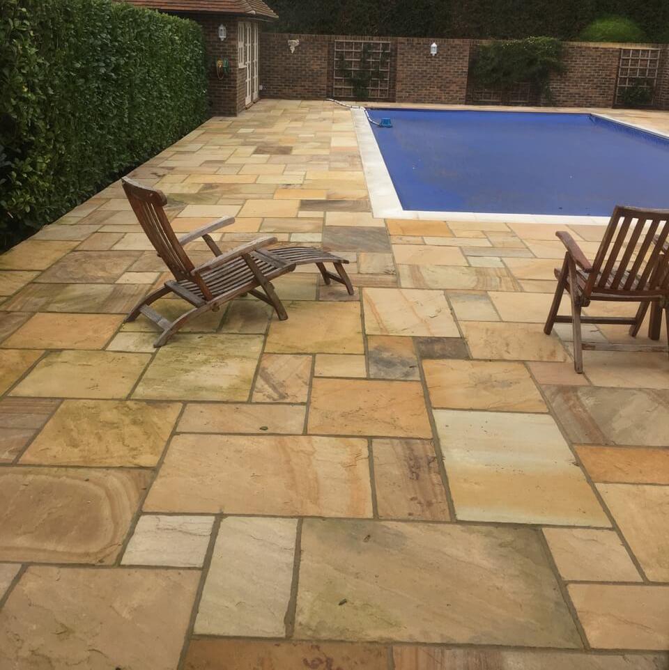 Indian Sandstone & Block Paving London & Reigate | UK Surfacings Ltd